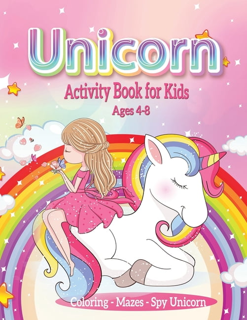 Unicorn Activity book for kids- Coloring - Mazes- Spy Unicorn: Children ...