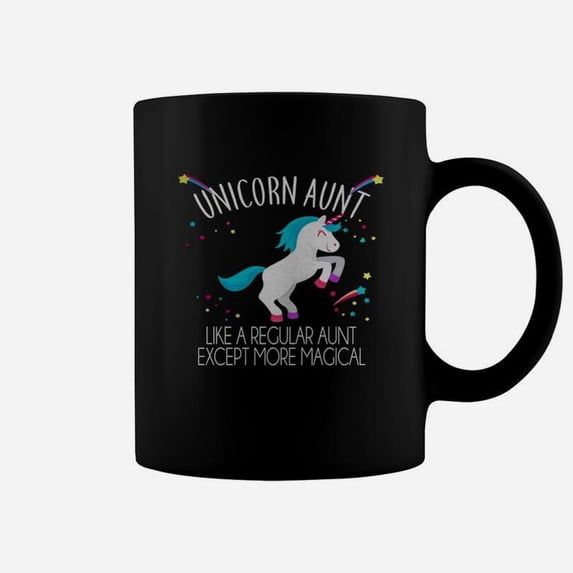 Unicorn Aunt Funny Rainbow Coffee Mug - Walmart.com