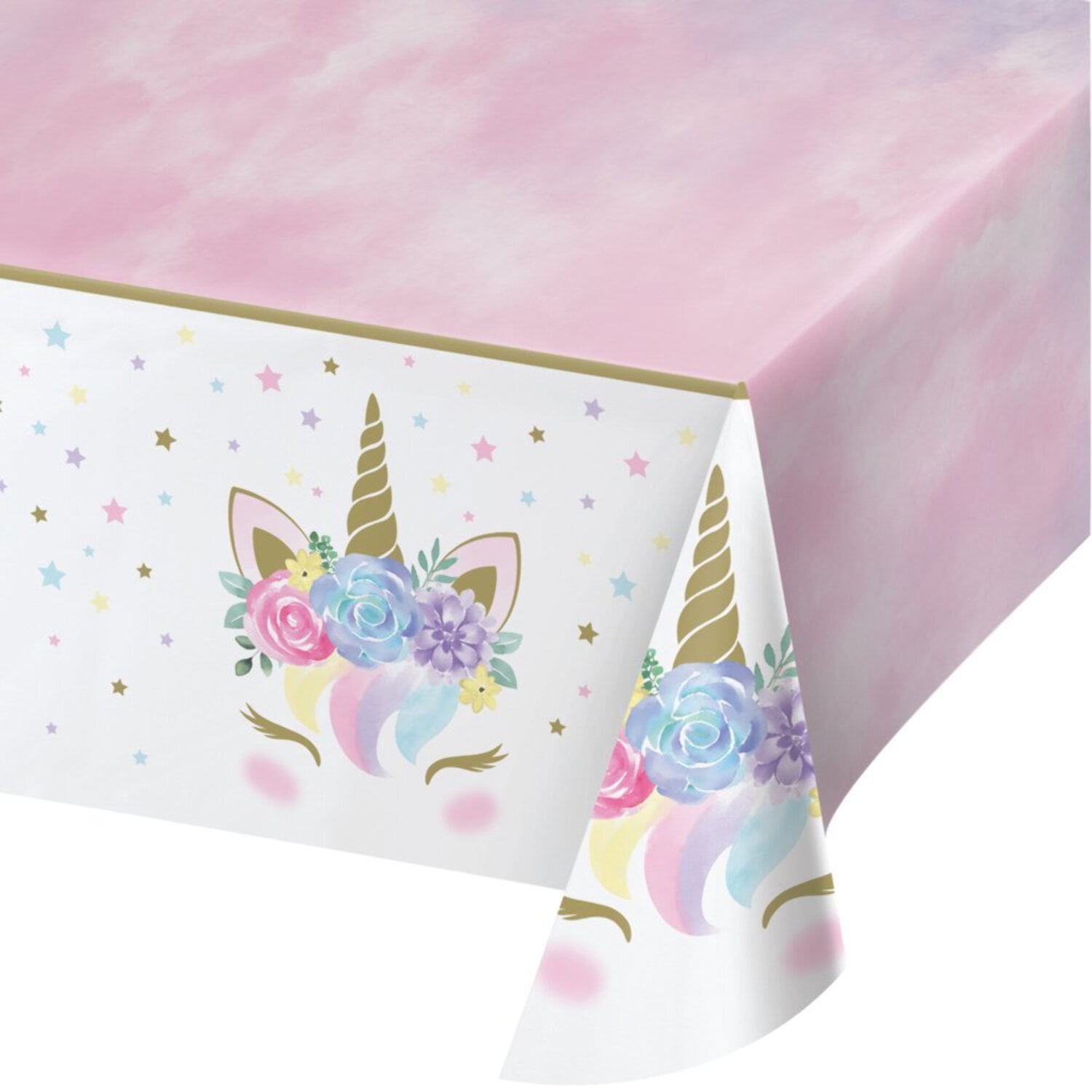Unicorn Baby 54" x 102" Plastic Table Cover - 1 Pack - Walmart.com