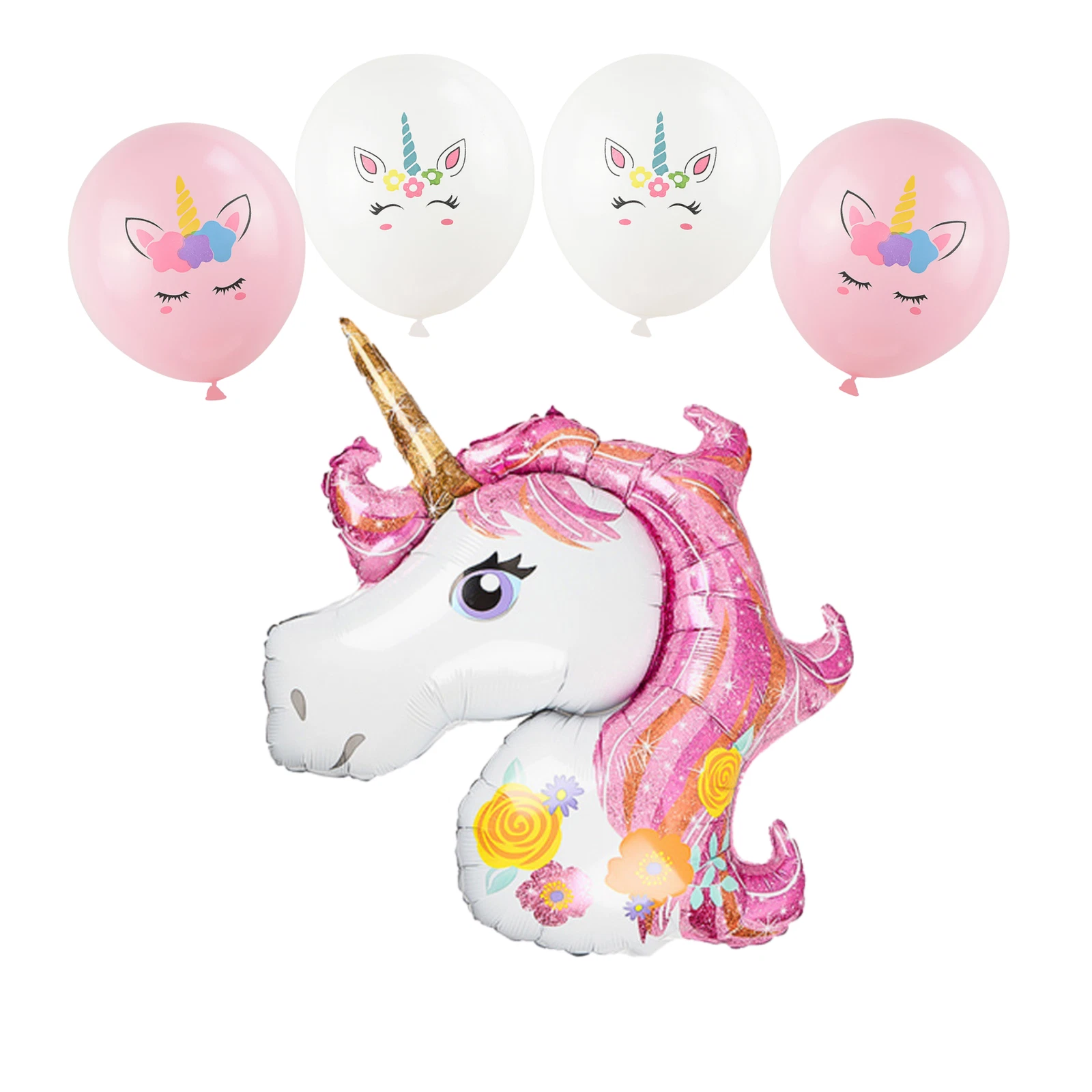 Unicorn Balloon Set - Mylar And Latex Balloons Birthday Party ...