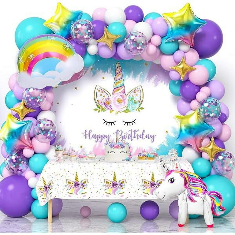 unicorn party backdrop