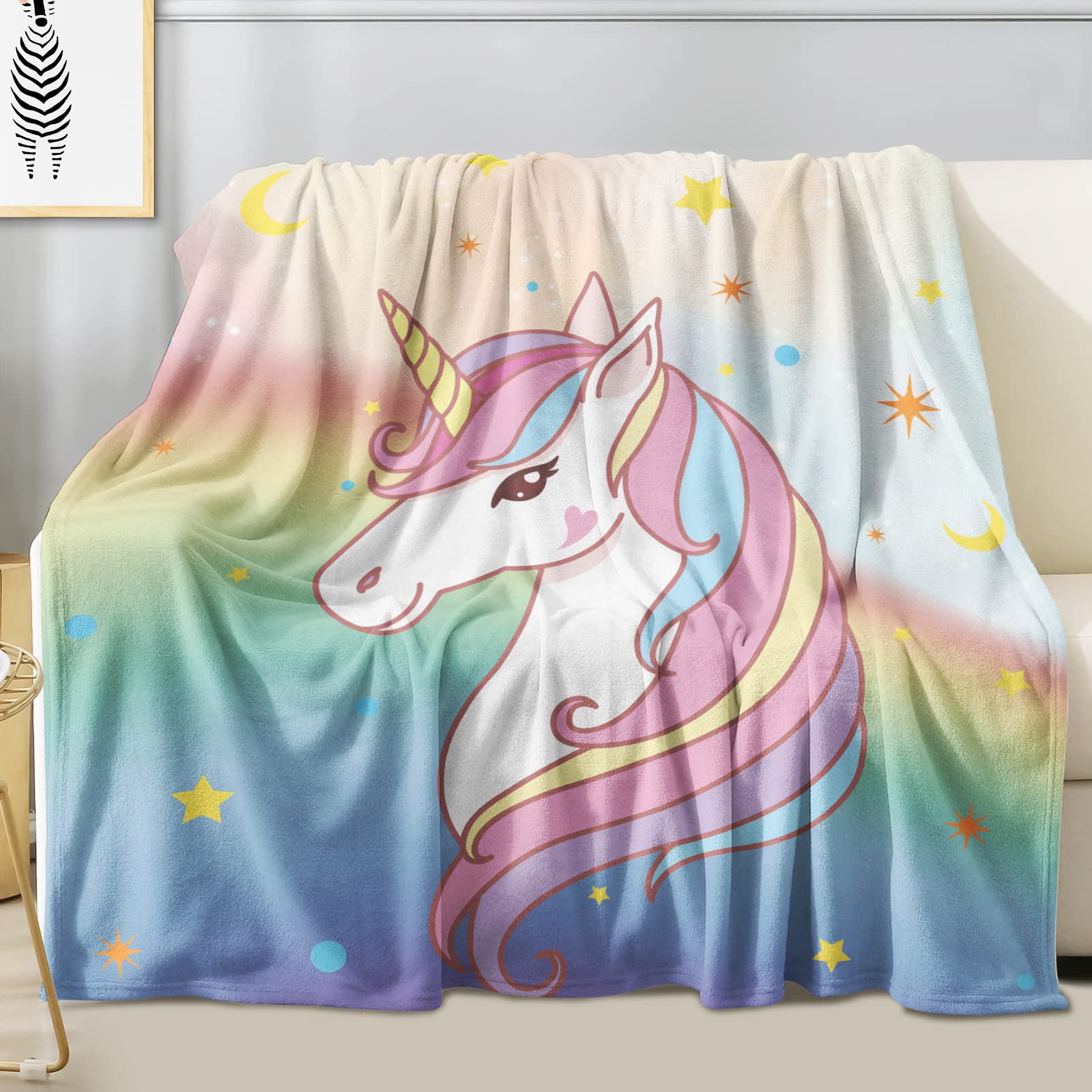 Unicorn Blanket Unicorns Gifts for Girls, Unicorn Throw Blankets ...