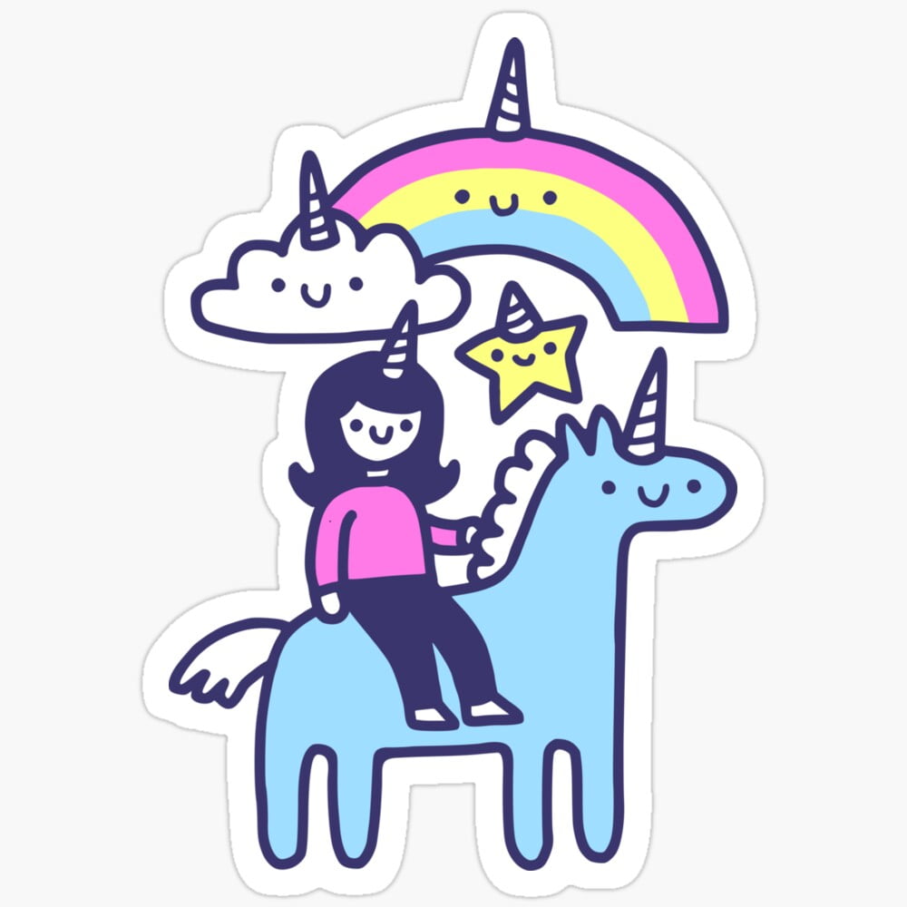 Unicorn Buds Sticker Phone Decal Water Bottle Stickers Car Decals ...