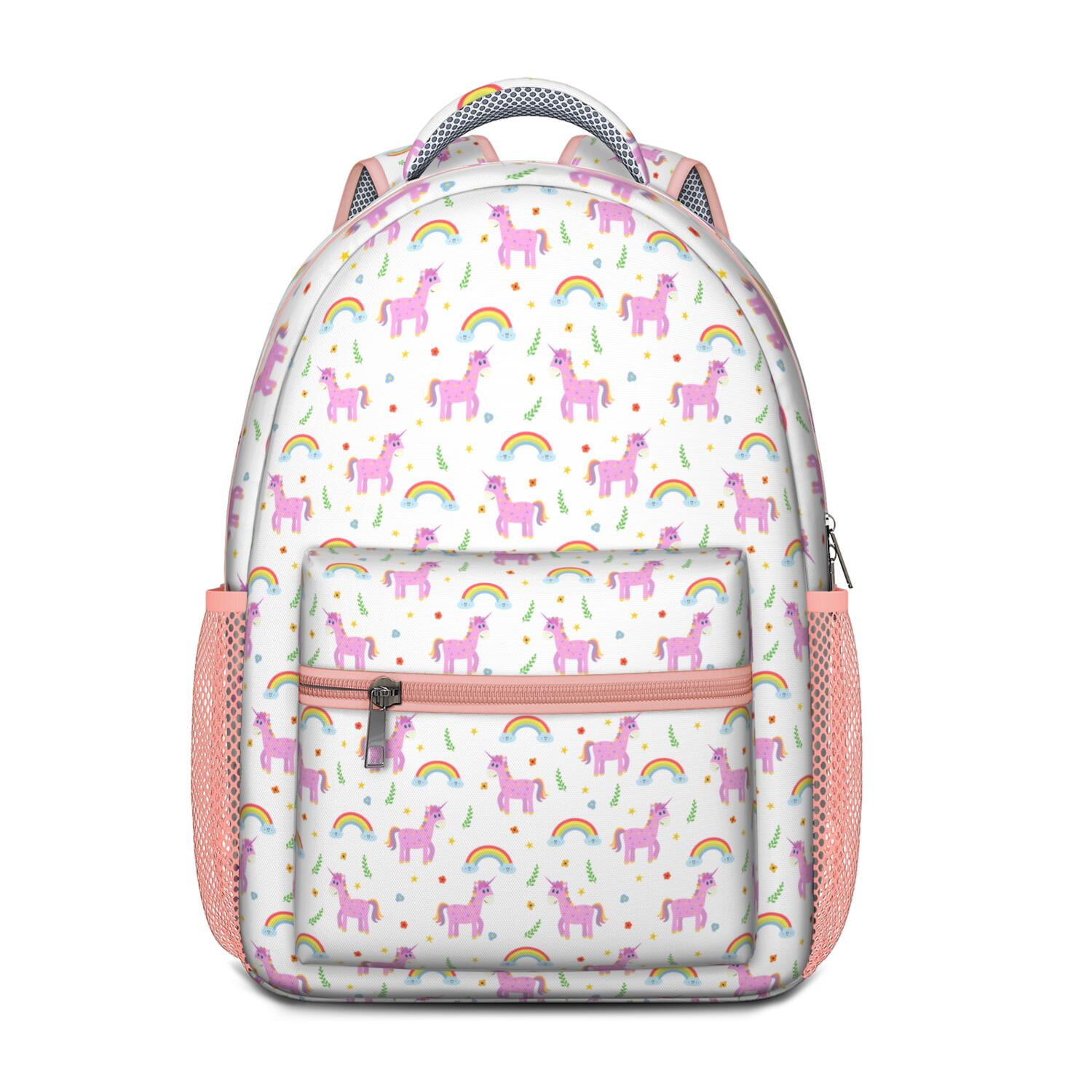 Unicorn & Butterfly Fantasy Backpack - Waterproof Ergonomic School Bag ...