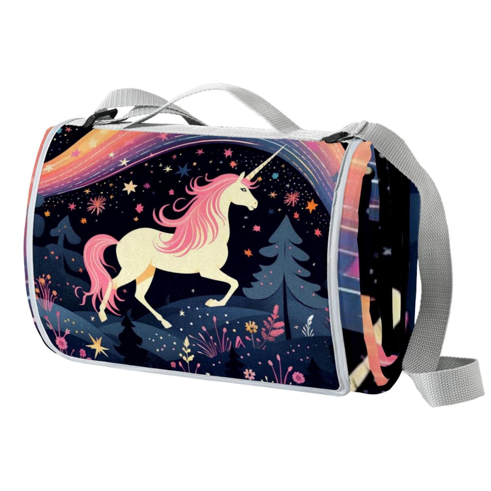 Unicorn Canvas Outdoor Picnic Mat - Large Size for Family Use - Durable ...