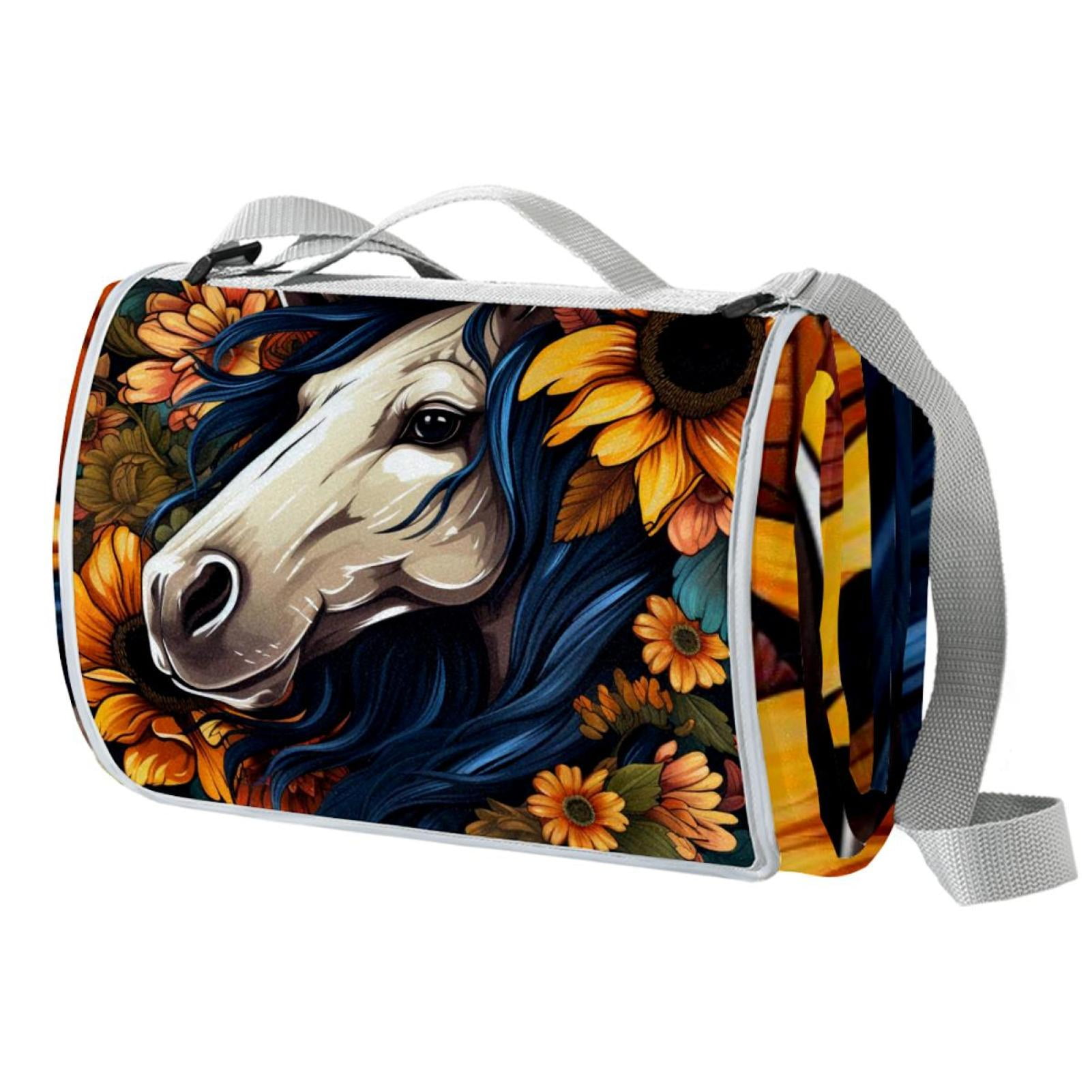 Unicorn Canvas Picnic Mat for Outdoor Activities - Waterproof and ...