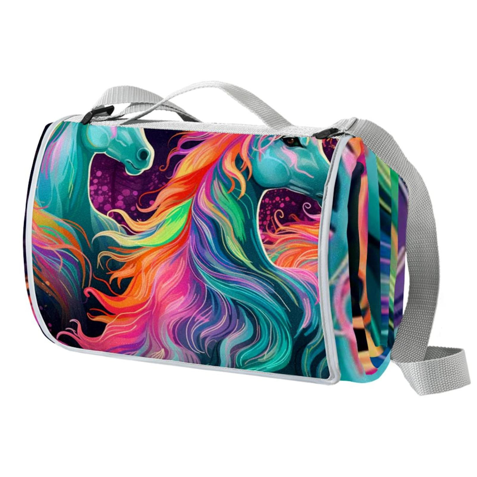 Unicorn Canvas Picnic Mat for Outdoor Activities - Waterproof and ...