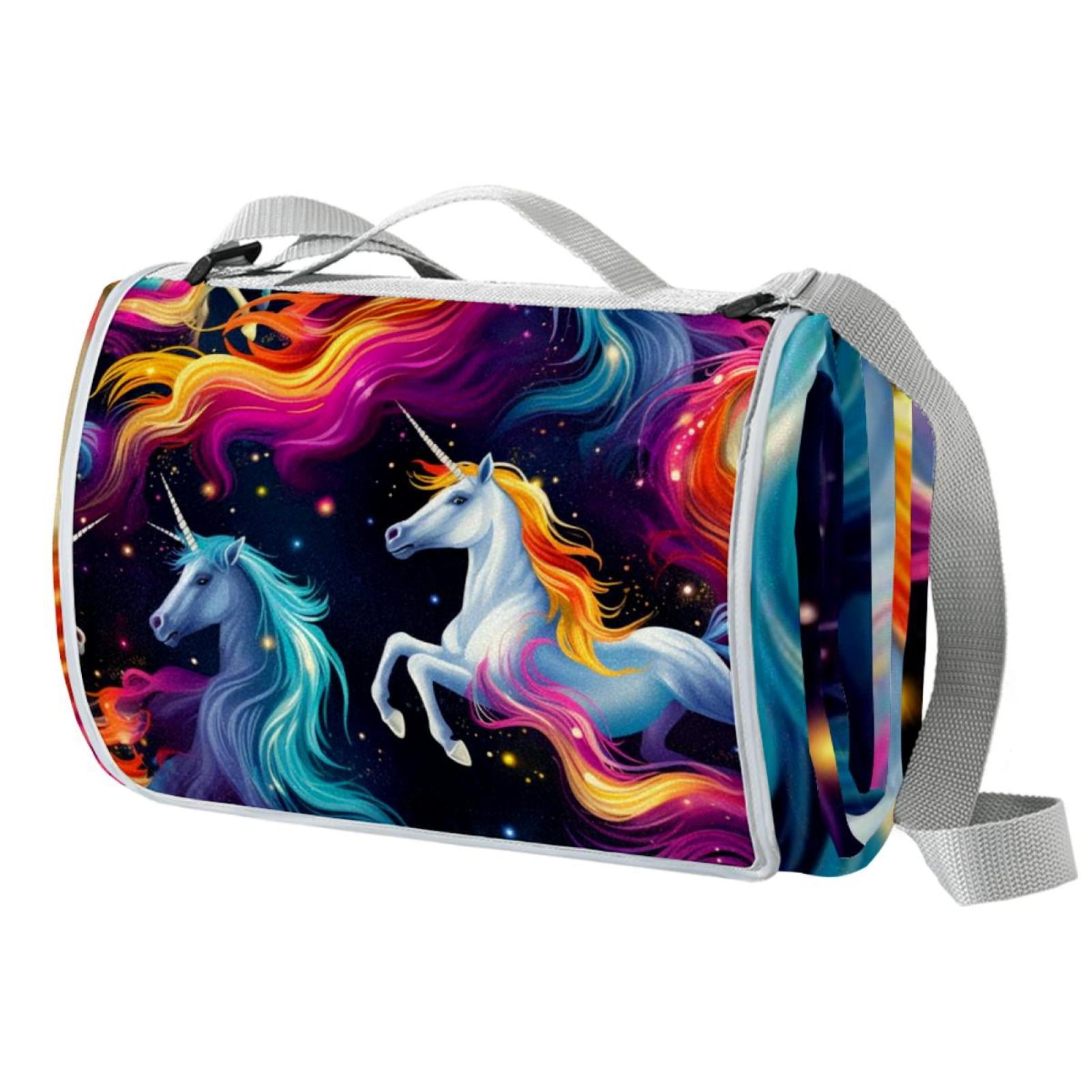 Unicorn Canvas Waterproof Picnic Mat | Outdoor Beach Blanket for ...