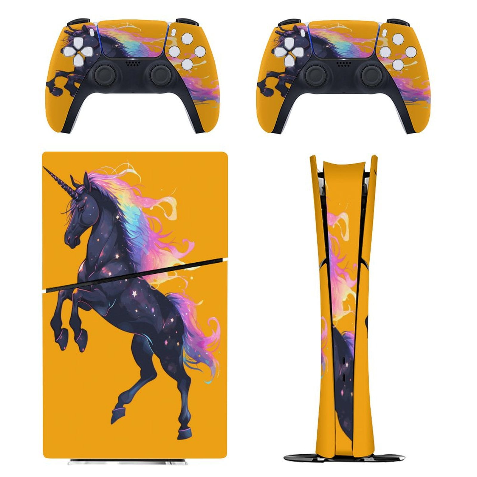 Unicorn, Colorful Cloud PS5/PS5 Slim Digital Disc Skin Sticker For ...