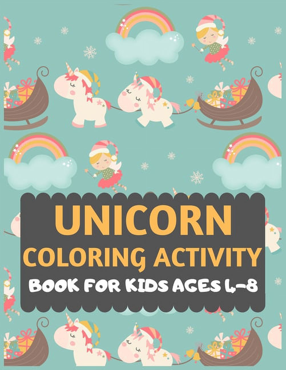 Unicorn Coloring Activity Book For Kids Ages 4-8: unicorn coloring book ...