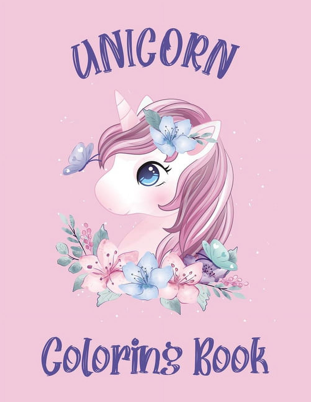 Unicorn Coloring Book: 50 Unicorn Coloring Pages - Walmart.com