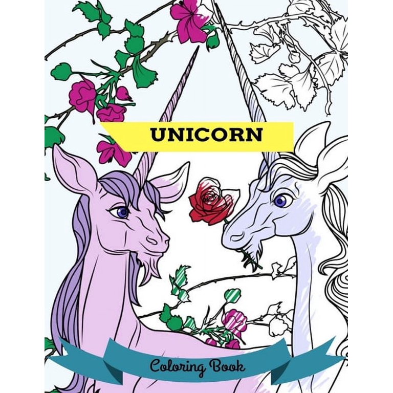 adult colouring book unicorn coloring
