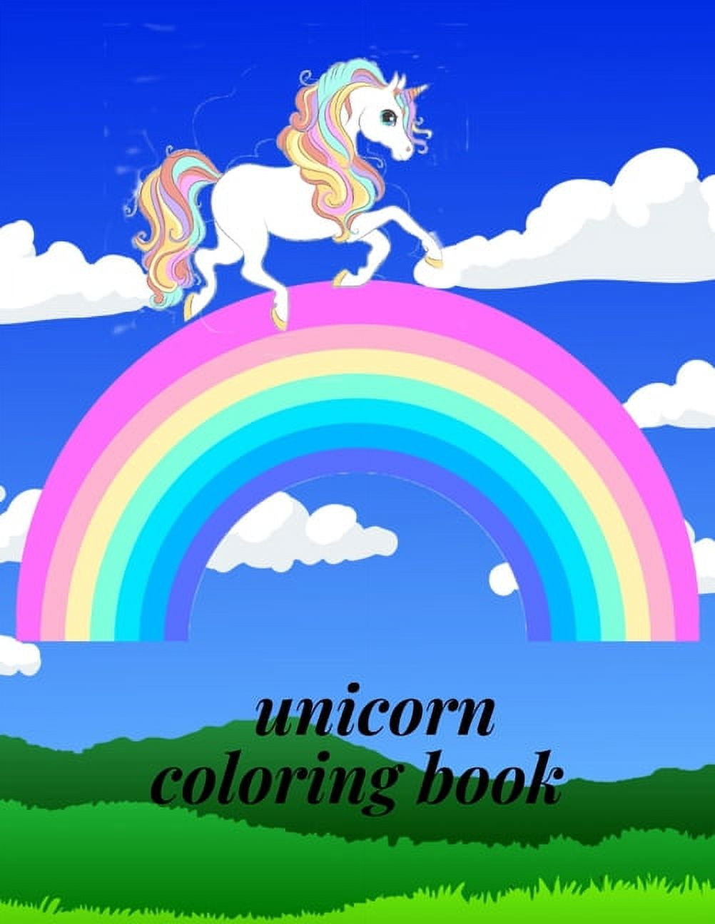 easy coloring pages of unicorns
