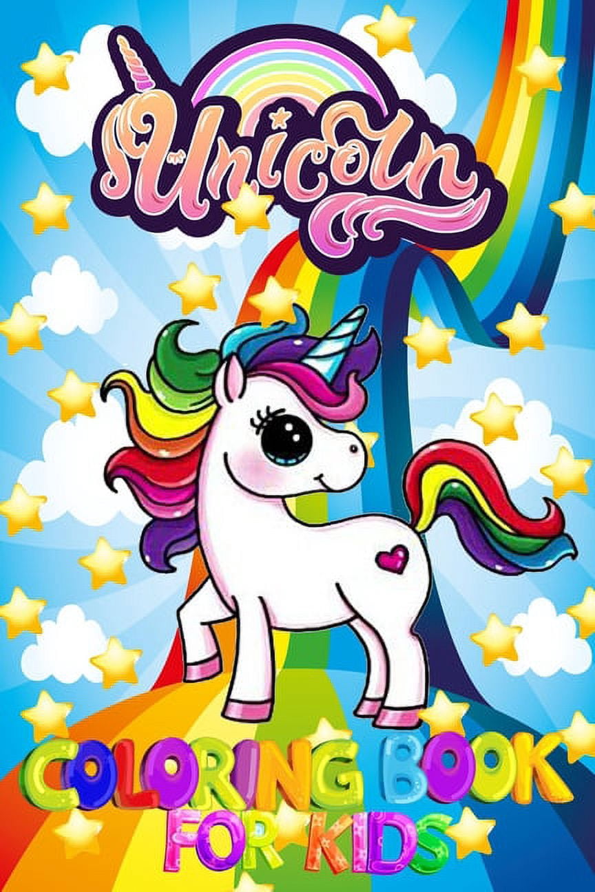 Unicorn Coloring Book For Kids: A Fantasy Coloring Book for Girls with ...