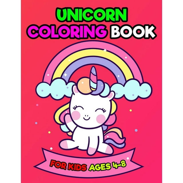 Unicorn Coloring Book For Kids Ages 4-8: А Fun, Easy and Relaxing ...