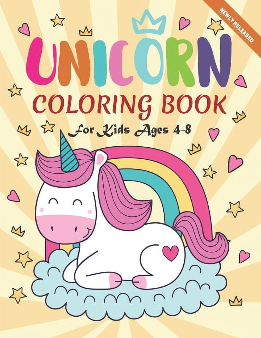 Unicorn Coloring Book For Kids Ages 4-8: A Cute Collection, Newly ...