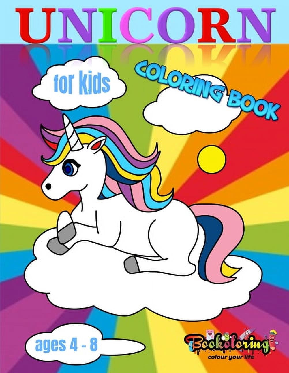 Unicorn Coloring Book: For Kids Ages 4-8 (Paperback) - Walmart.com