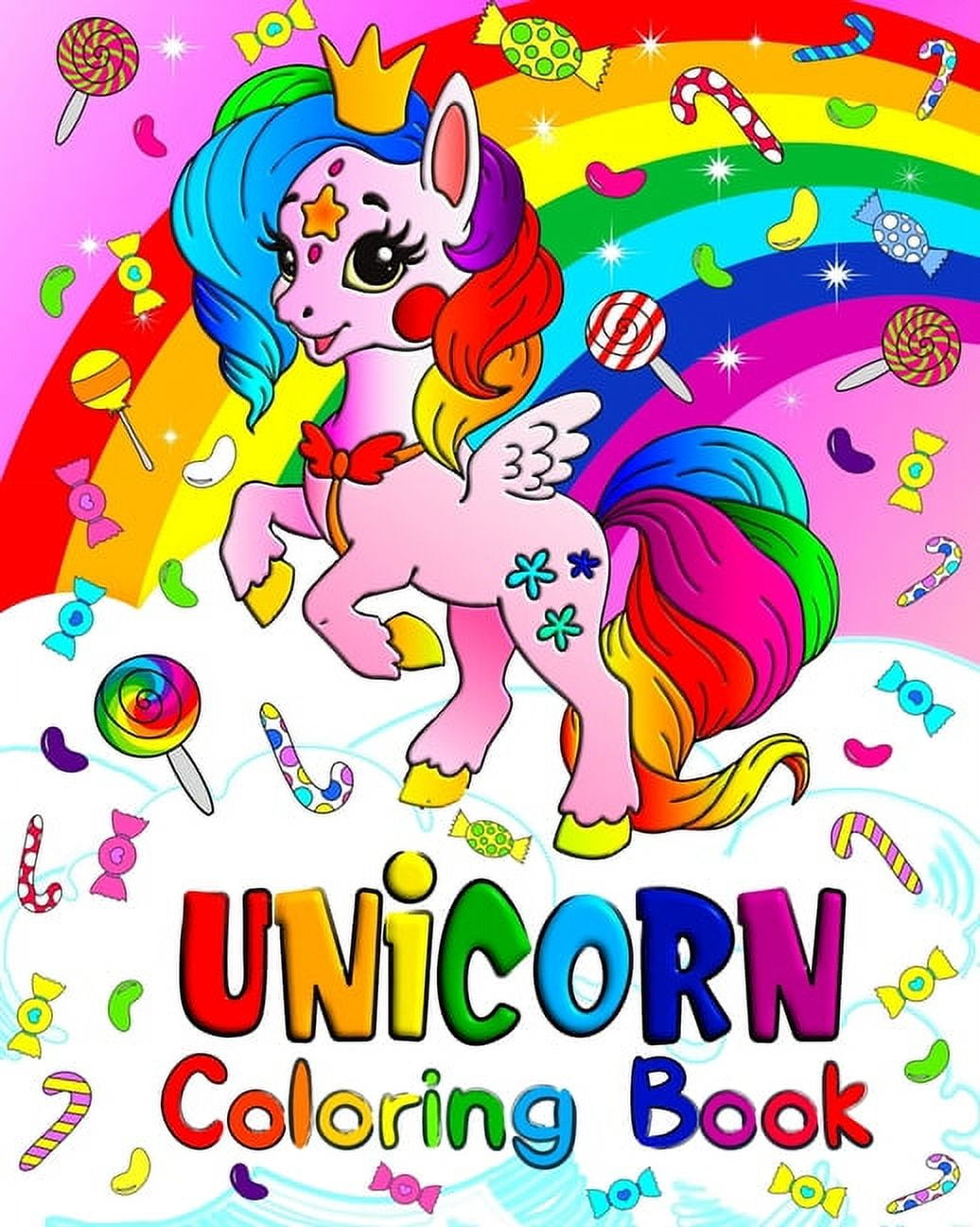 Unicorn Coloring Book: Magic Coloring Book For Children From 4-8 Years ...