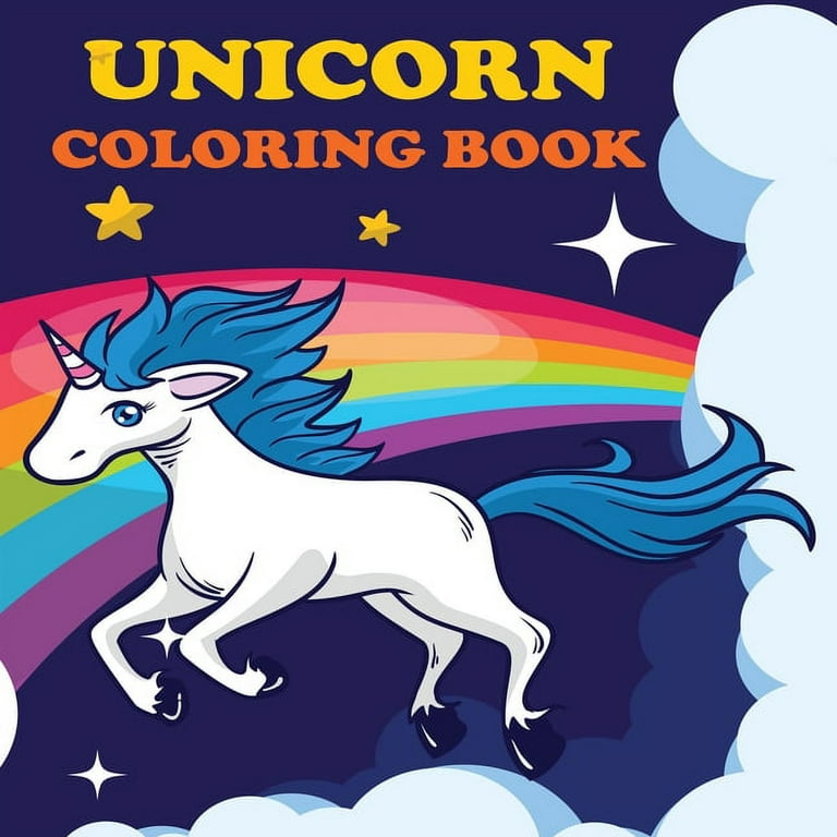 coloring book unicorn rainbow