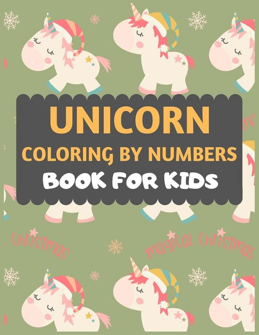 Unicorn Coloring By Numbers Book For Kids: Unicorn coloring book for ...