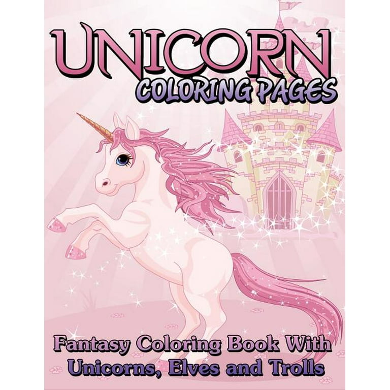 coloring pages fantasy unicorn