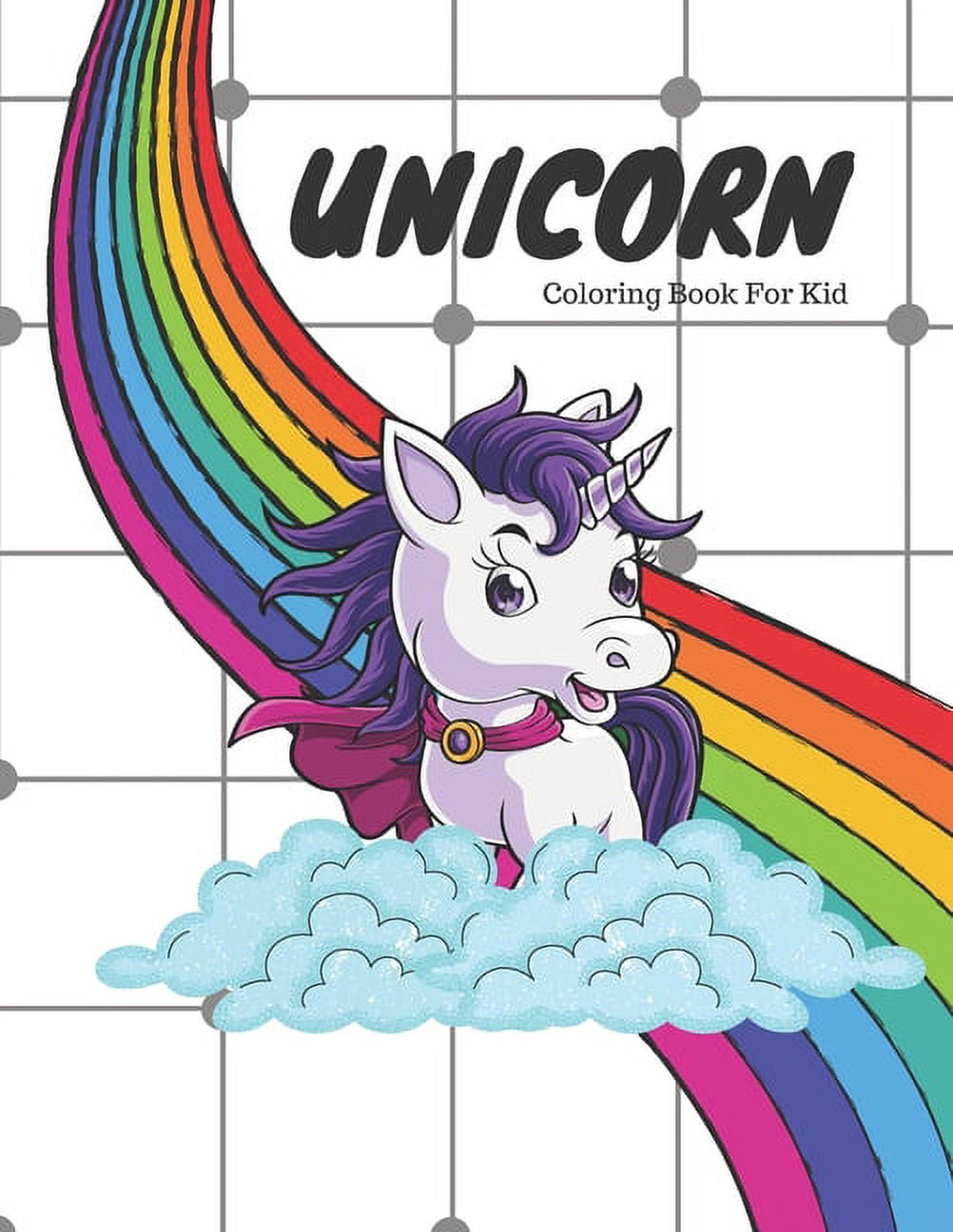 rainbow cute unicorn coloring pages