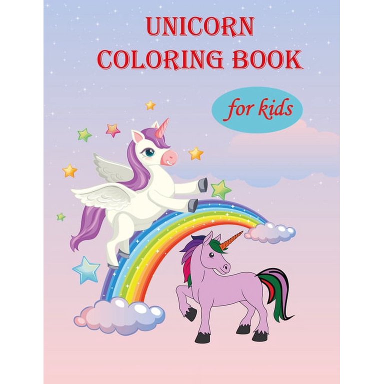 unicorn rainbow coloring book