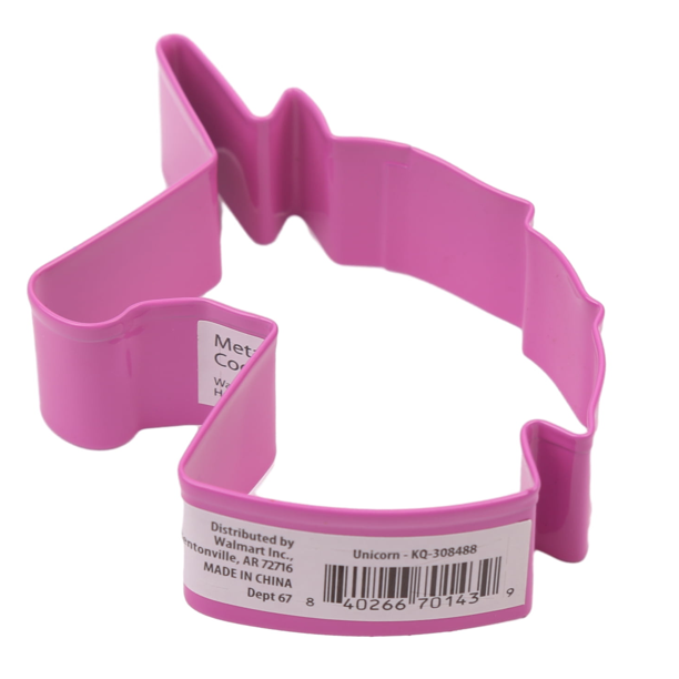 Unicorn Cookie Cutter, Hot Pink, Stainless Steel, Double Side, Baking ...