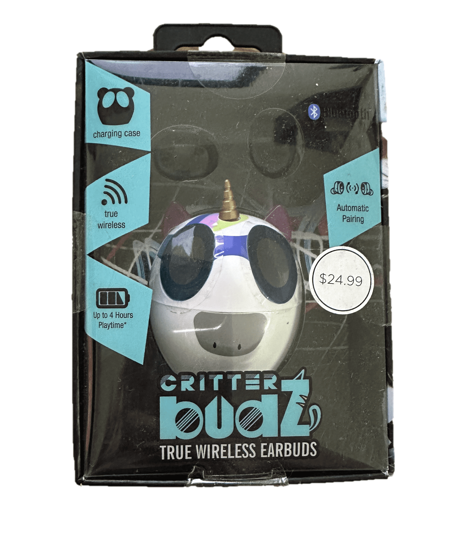 Unicorn Critter Budz True Wireless Earbuds charging case & USB charging ...