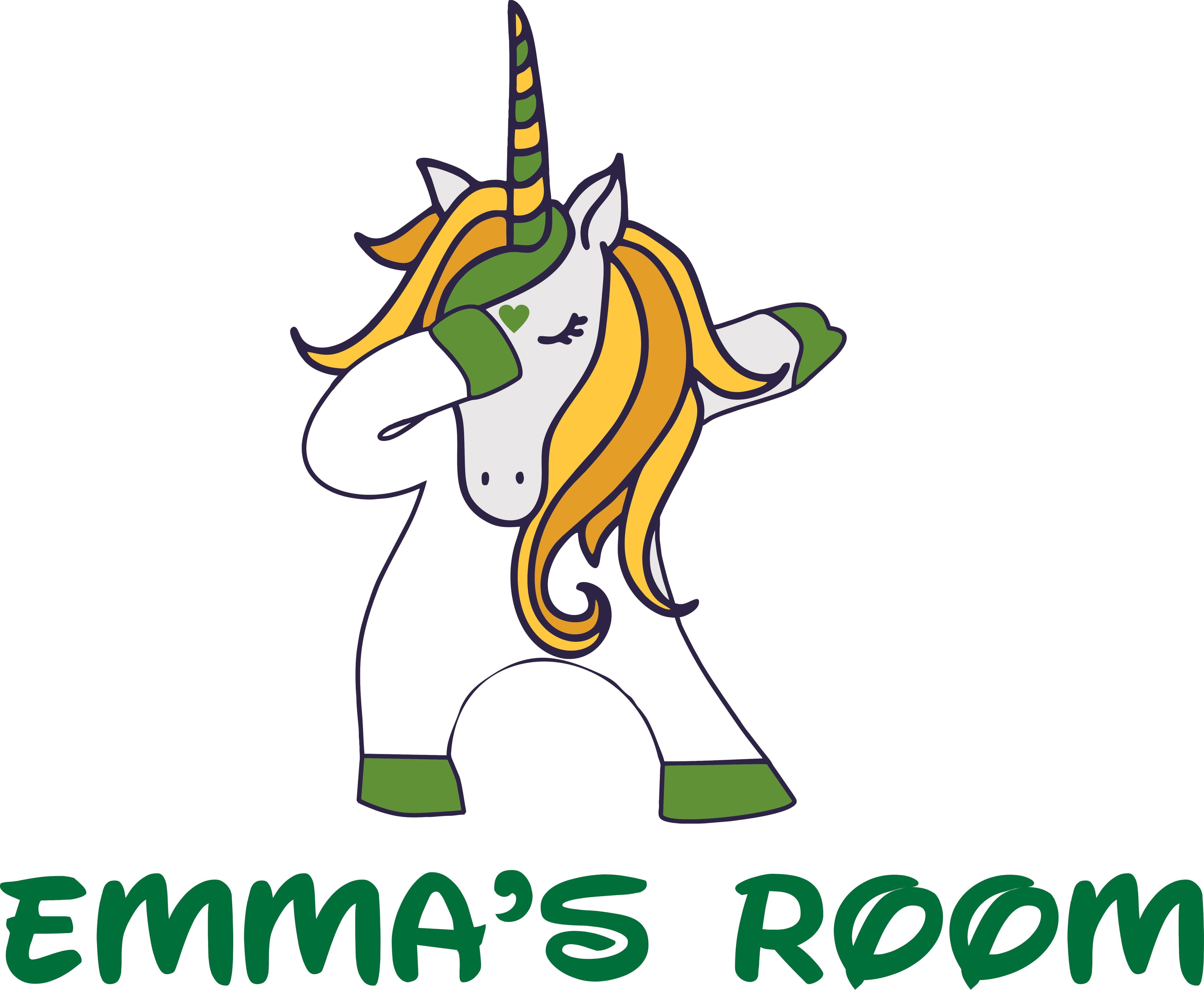 Unicorn Dab Dabbing Cute Heart Customized Wall Decal - Custom Vinyl ...