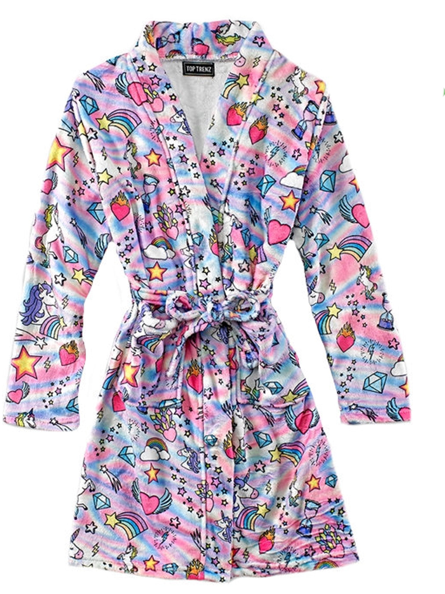 Unicorn Diamonds Bath Robe and Rubber Ducky Unicorn - Large (10/12 ...