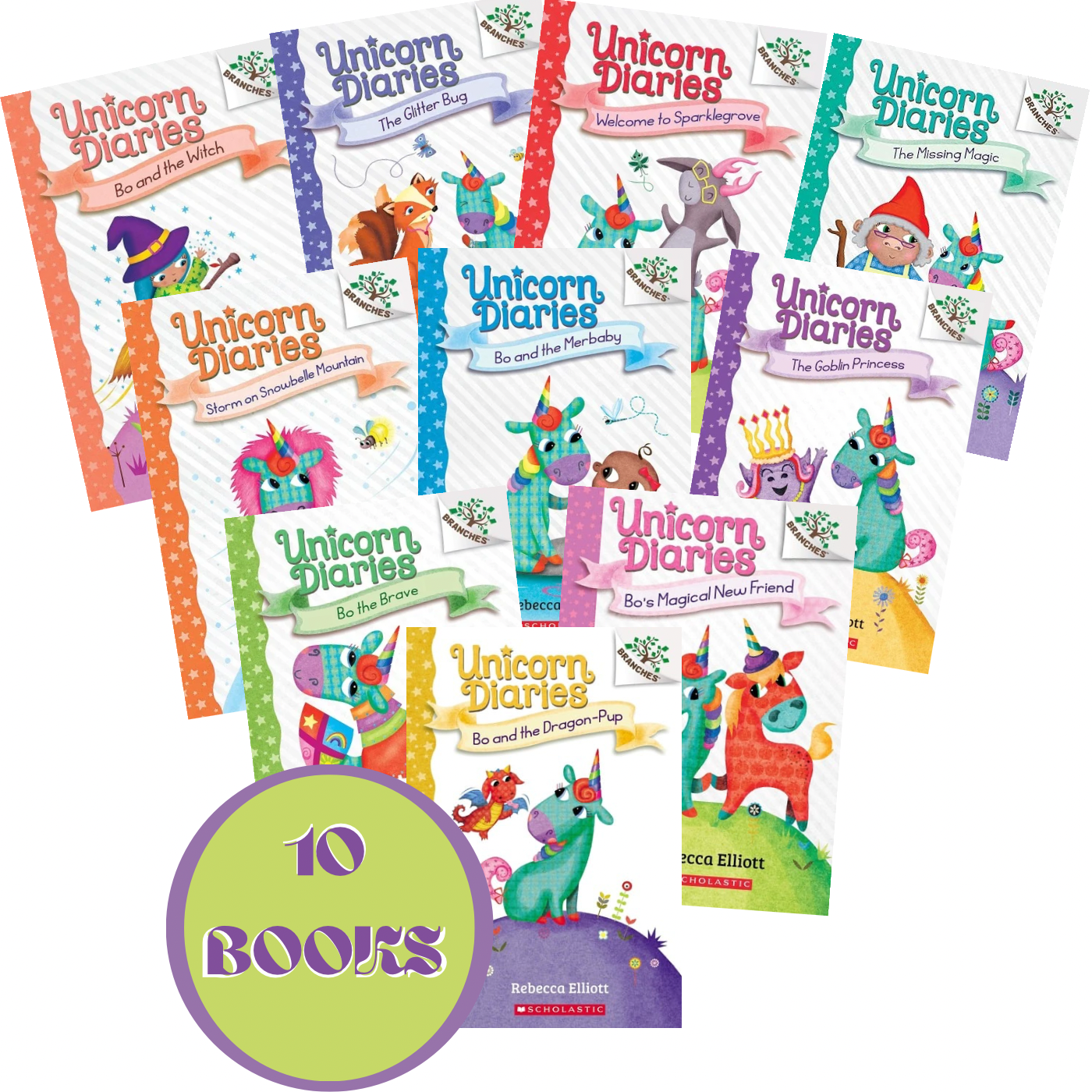 Unicorn Diaries, Branches Books, 1-10: Bo's Magical New Friend; Bo and ...