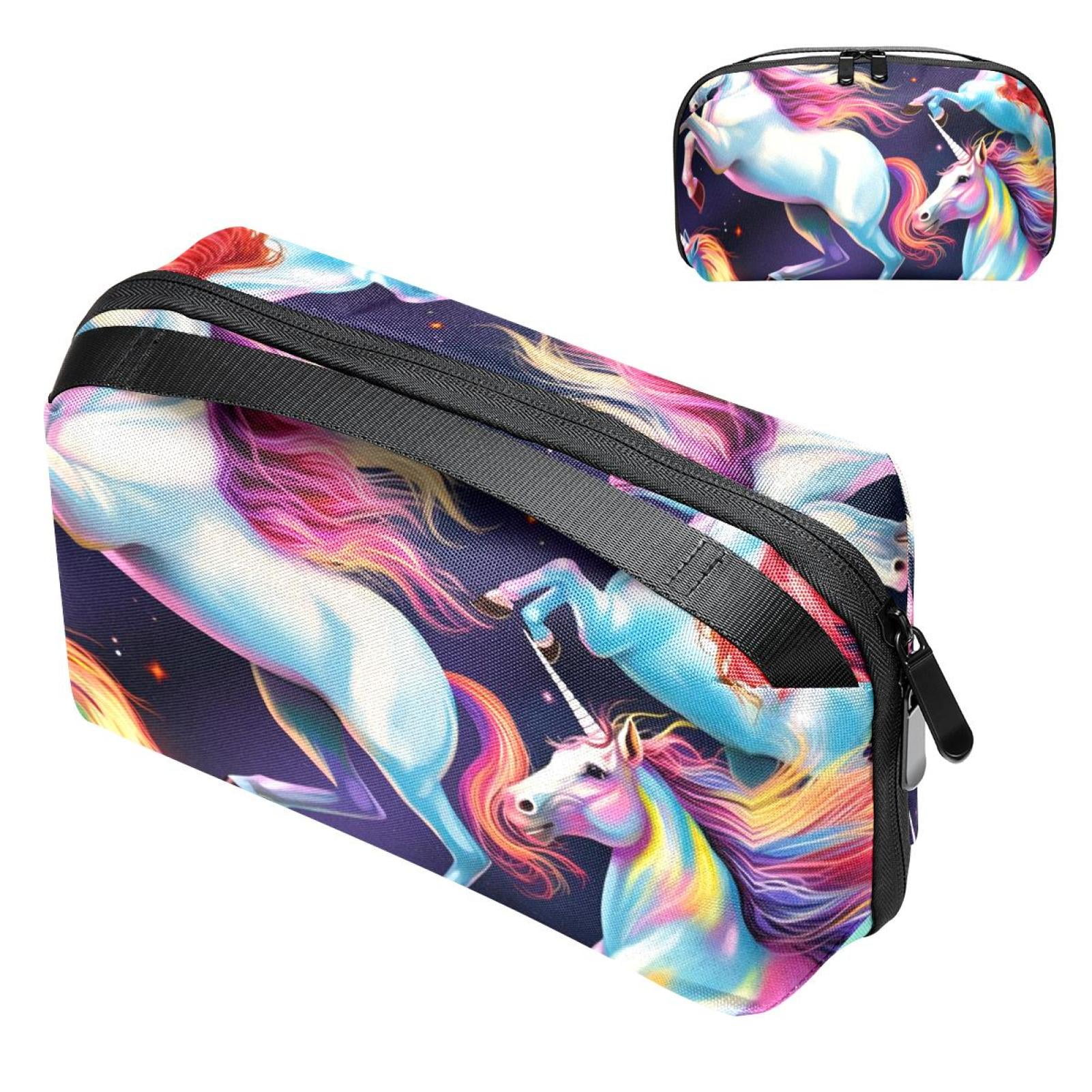 Unicorn Digital Bag Organizer Travel Case with Oxford Fabric Waterproof ...