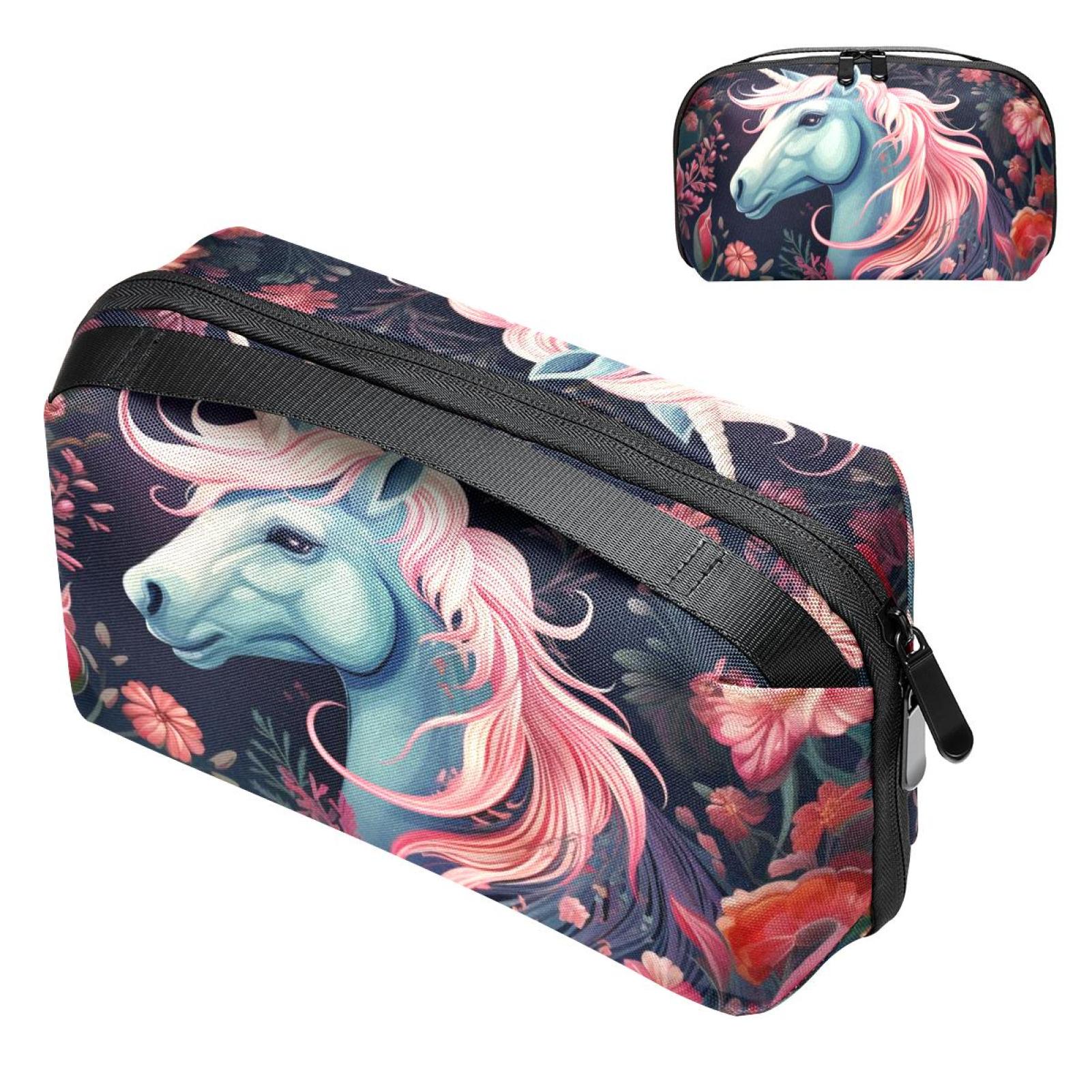 Unicorn Digital Organizer Bag with Waterproof Oxford Cloth, 5.9x9.44x3 ...