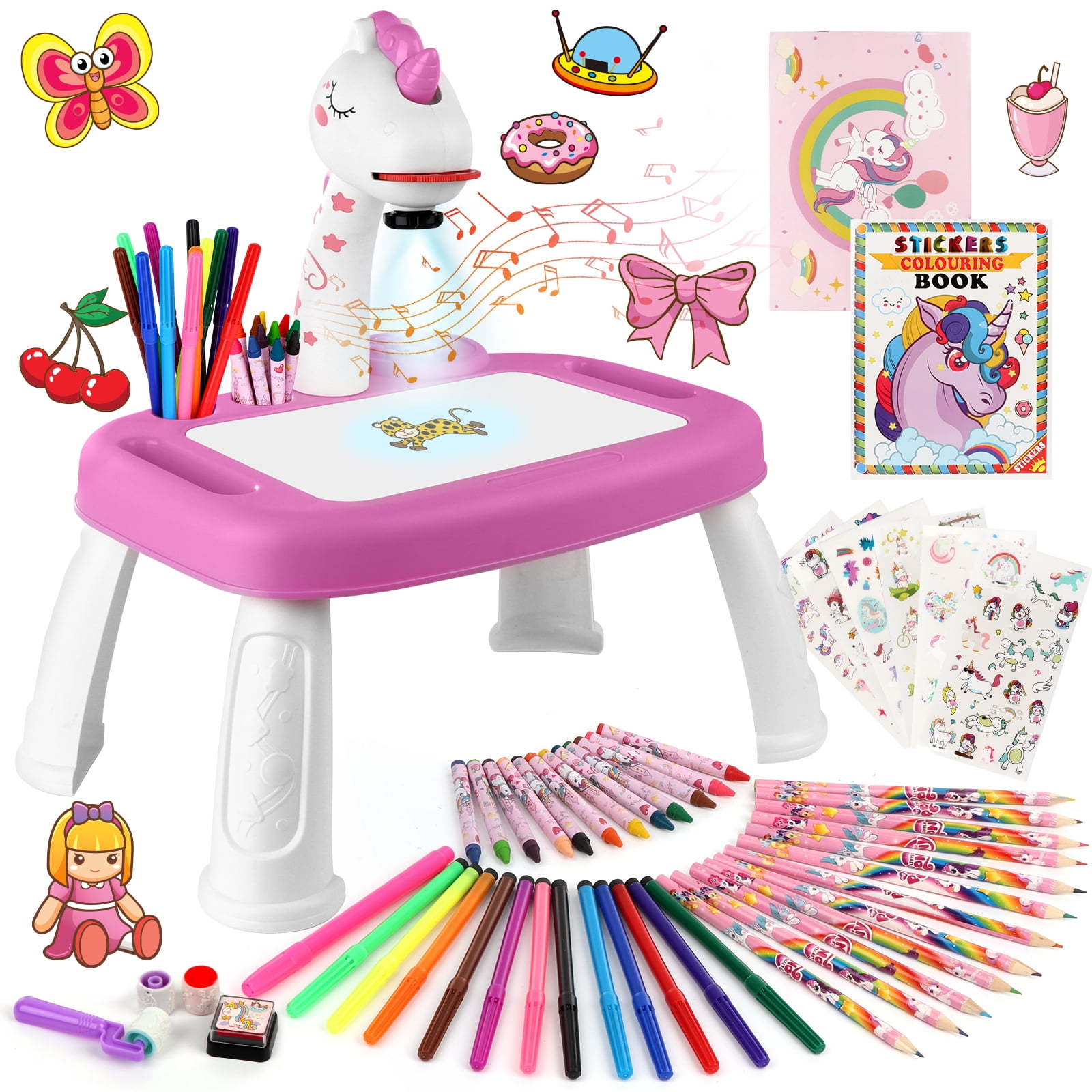Unicorn Drawing Projector & Activity Kit for Children, Art and Craft ...