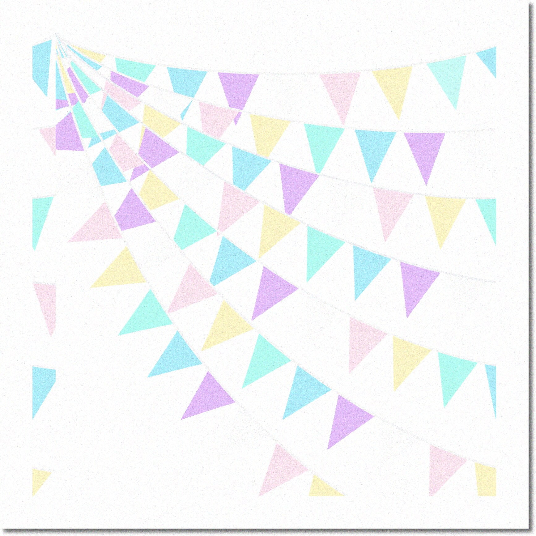 Unicorn Dreams Macaron Pennant Banner - Pastel Triangle Flag Rainbow ...
