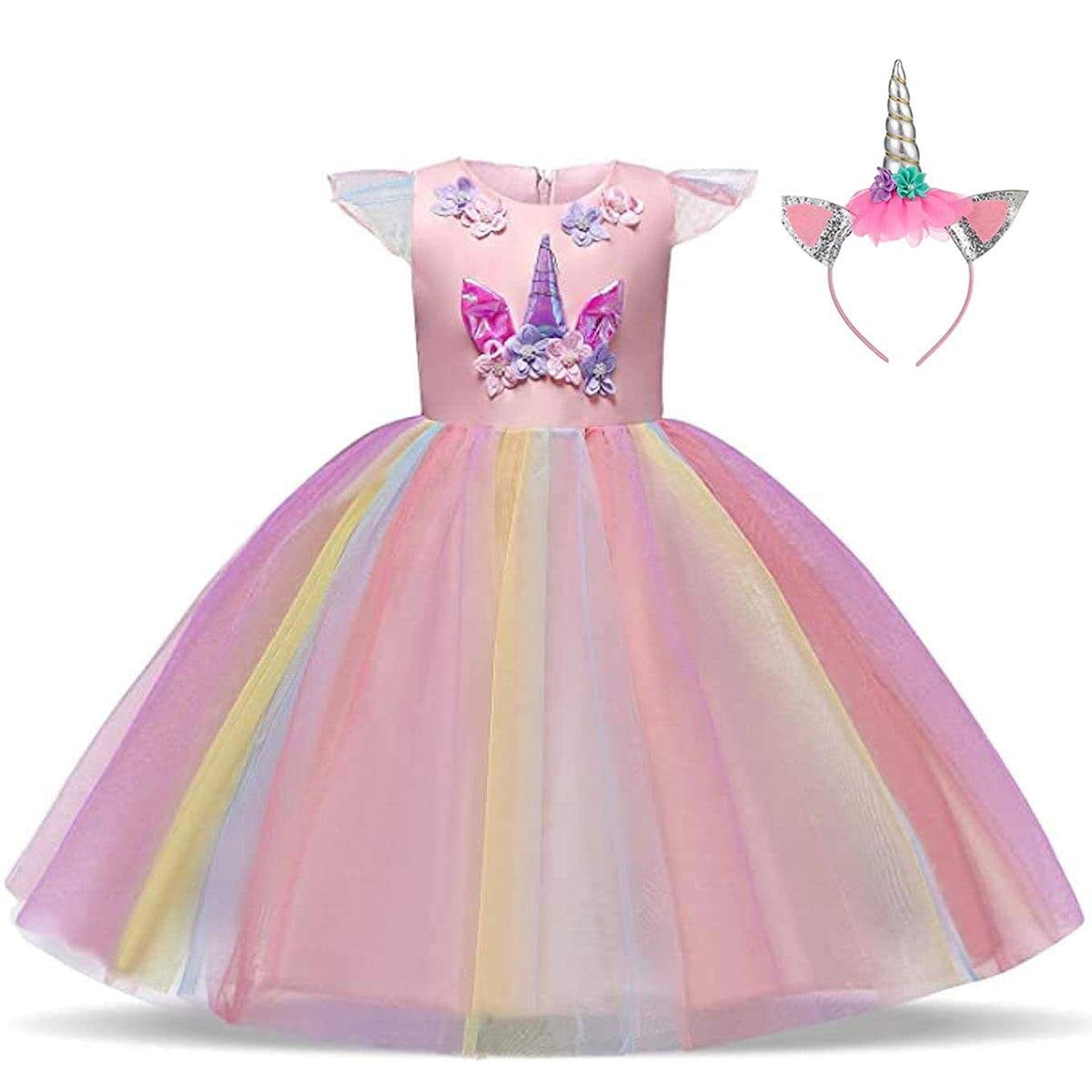 Unicorn Dress for Girls Unicorn Costume Pageant Princess Party Dress ...
