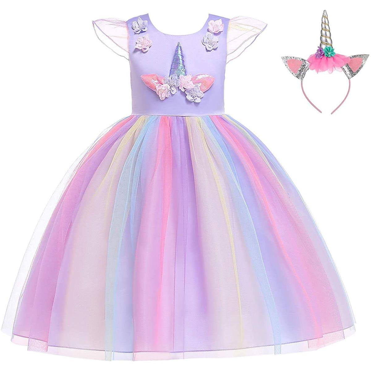 Unicorn Dress for Girls Unicorn Costume Pageant Princess Party Dress ...