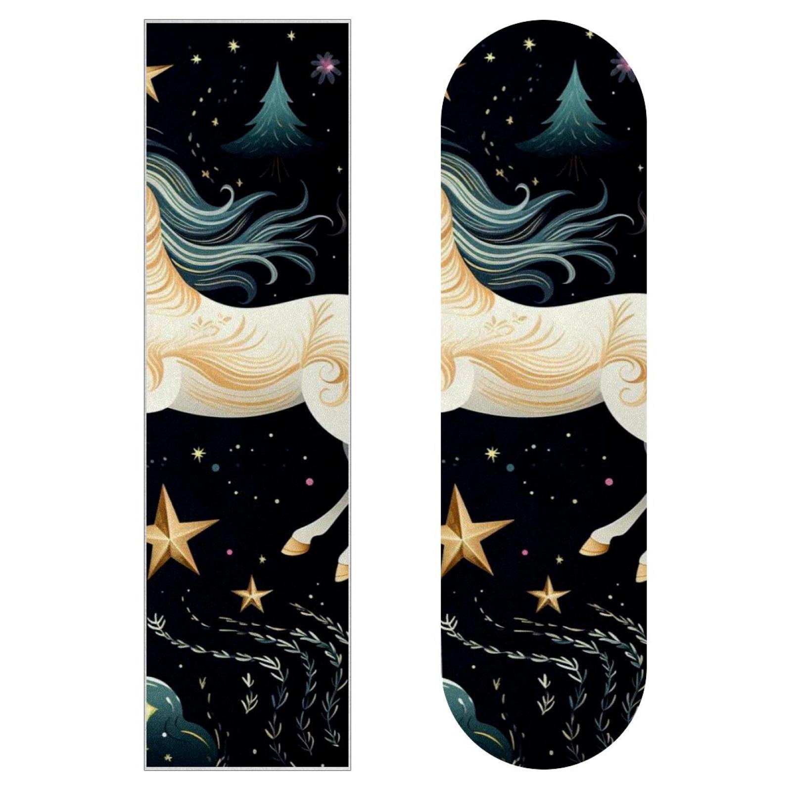Unicorn Emery Skateboard Grip Tape Stickers Pack of Two - 8.8x32.6in/22 ...