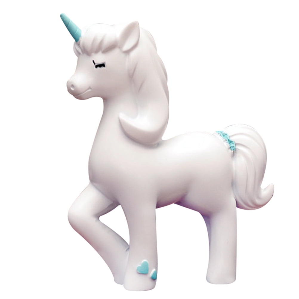 Unicorn Figures Animal Miniature Garden Figurine Cake Party DIY Desk ...