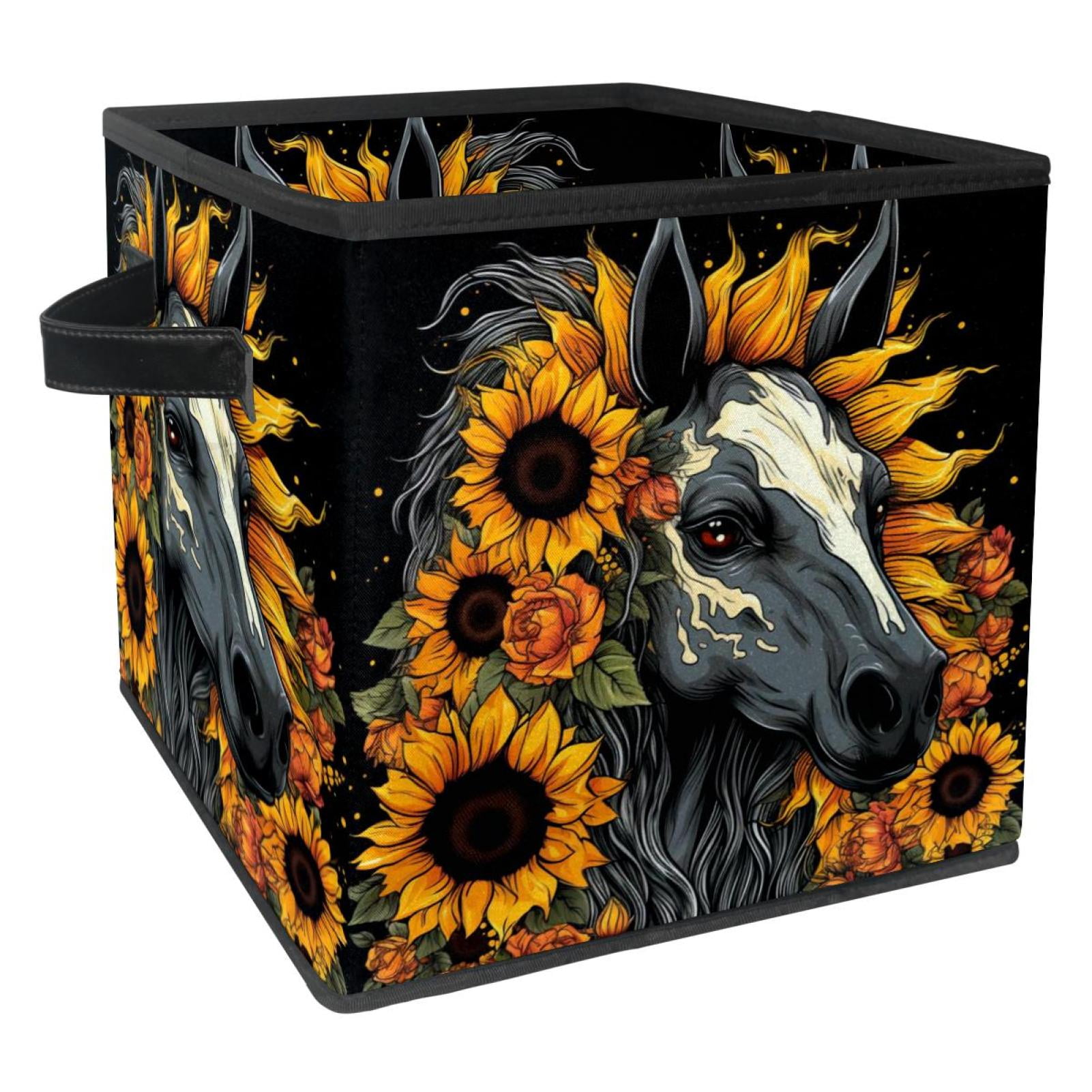 Unicorn Foldable Cube Organizer with Handle, 10.8"x10.5"x10.6", Large ...