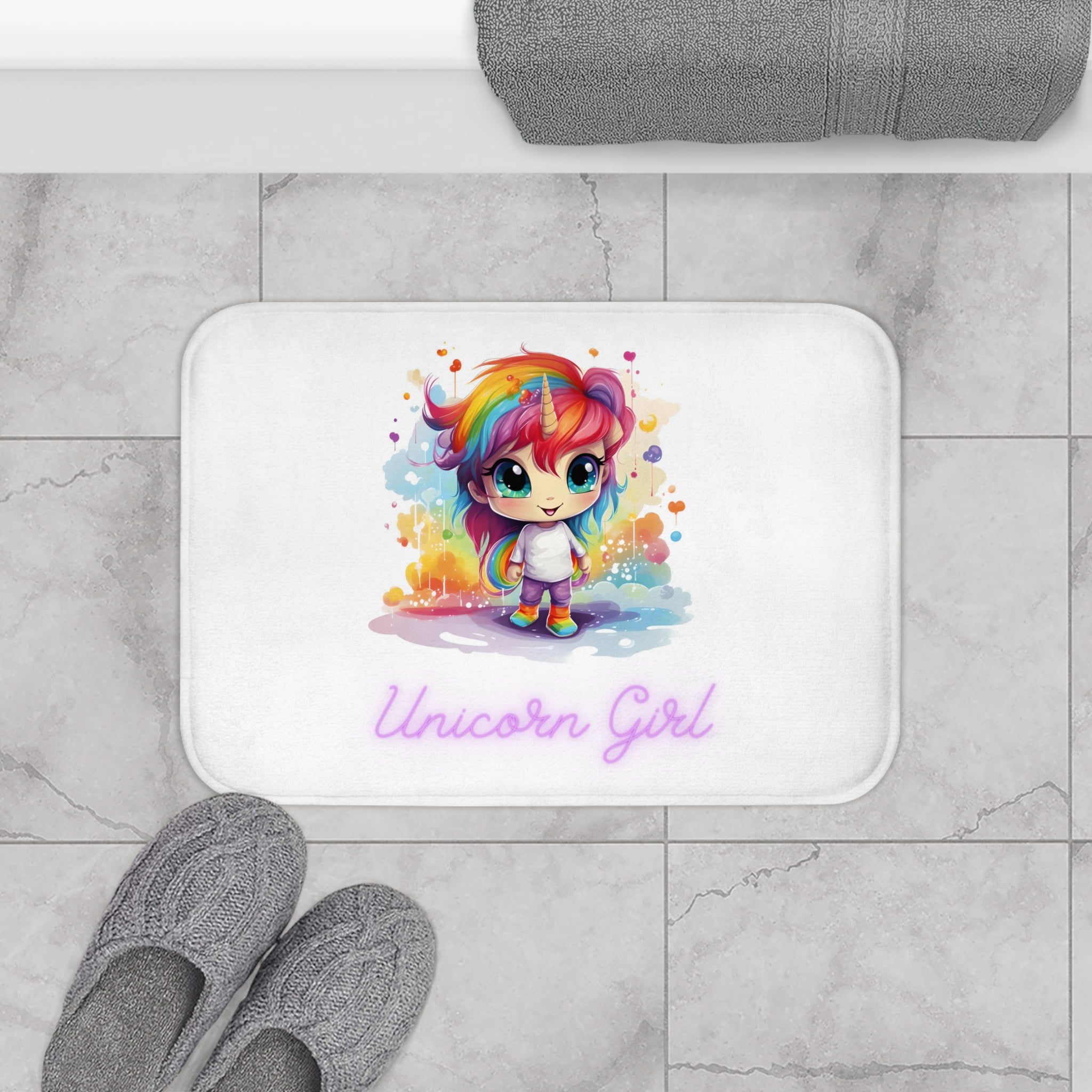 Unicorn Girl Bath Mat - Walmart.com