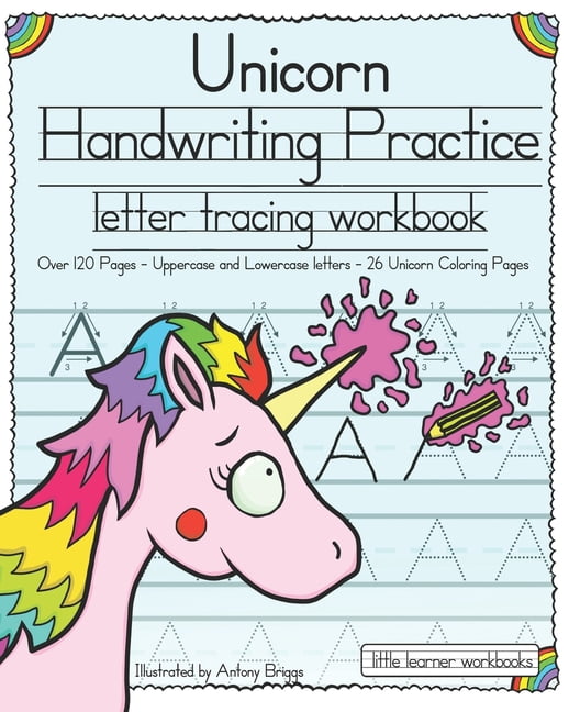 Unicorn Handwriting Practice : Letter Tracing Workbook - Walmart.com