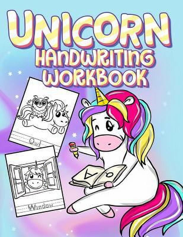 Pre-Owned Unicorn Handwriting Workbook: Learn the Alphabet with Letter ...