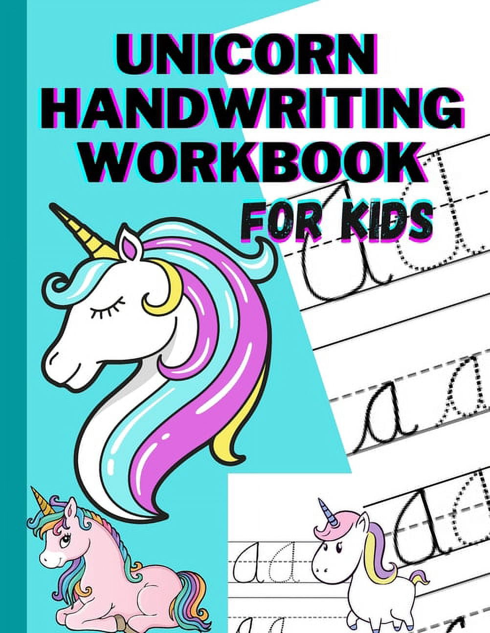 Unicorn Handwriting Workbook: Unicorn Handwriting Practice Letter Tracing Workbook - Unicorn ...