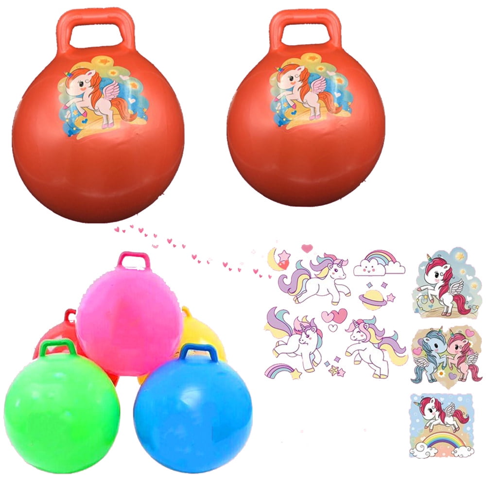 Unicorn Inflatable Hopper Ball, Multicolor, Kids Toy for Ages 6-12 ...
