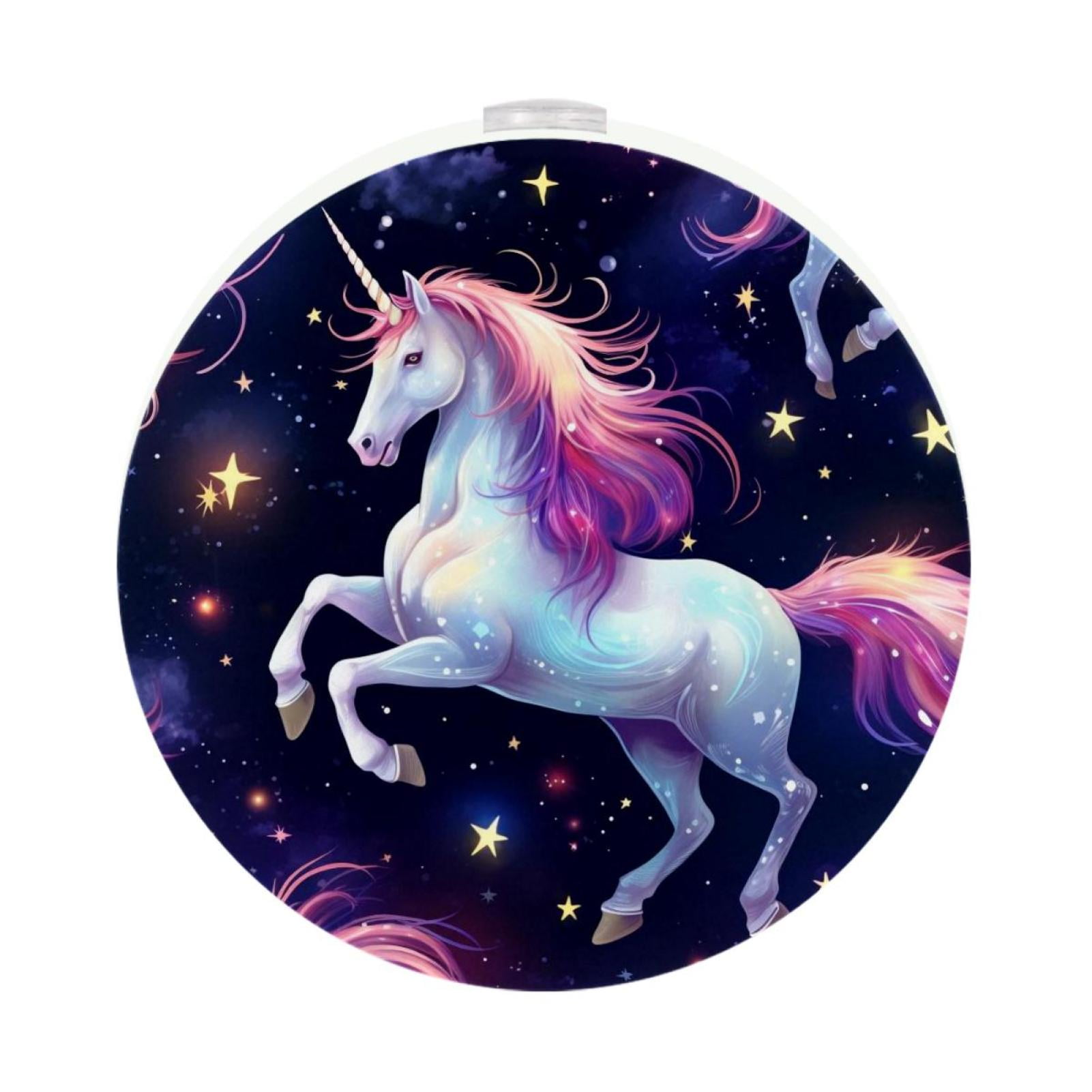 Unicorn LED Round Night Light-2PCS Ultra Bright Candle Battery Powered ...