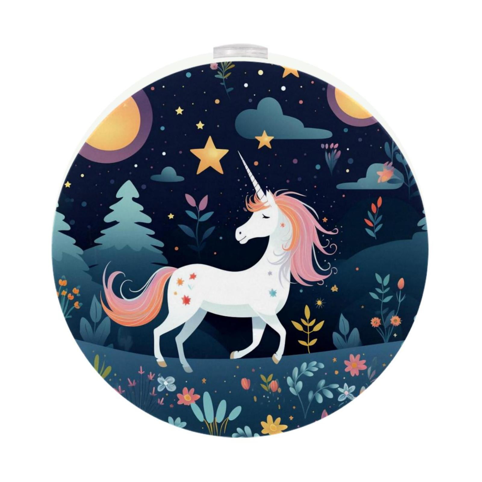 Unicorn LED Round Night Light-2PCS for a Relaxing and Safe Ambiance in ...