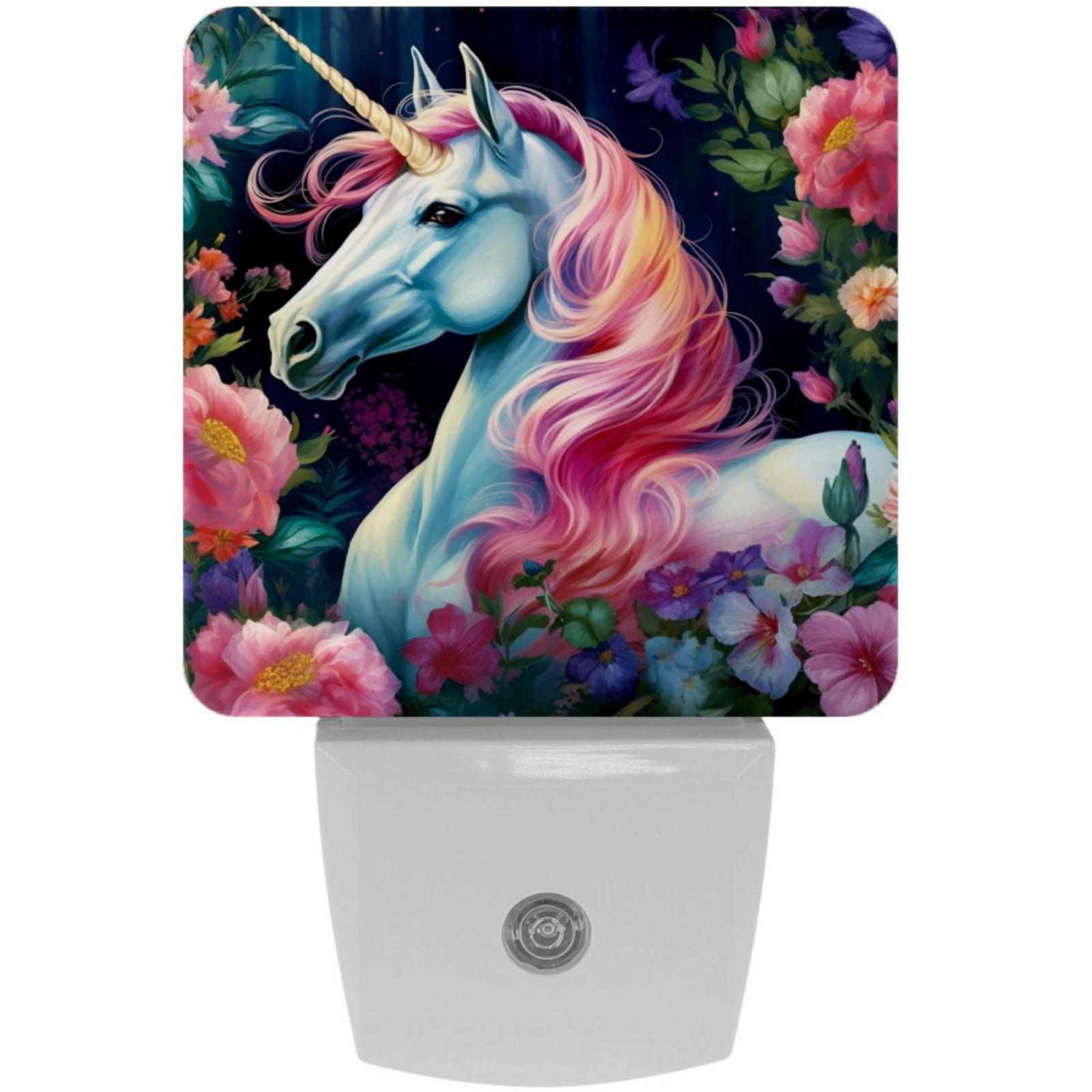 Unicorn LED Square Night Lights - Energy Efficient and Stylish Bedroom ...
