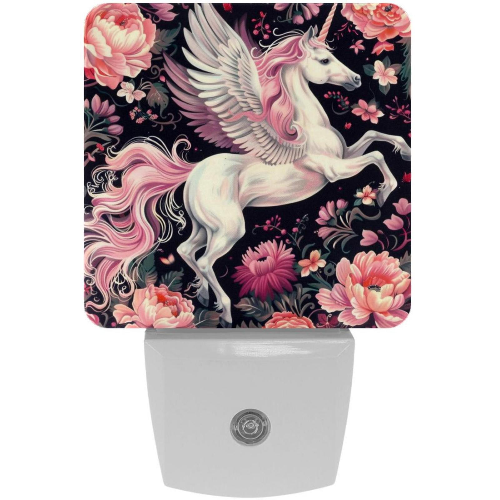 Unicorn LED Square Night Lights - Portable and Stylish for Bedroom and ...